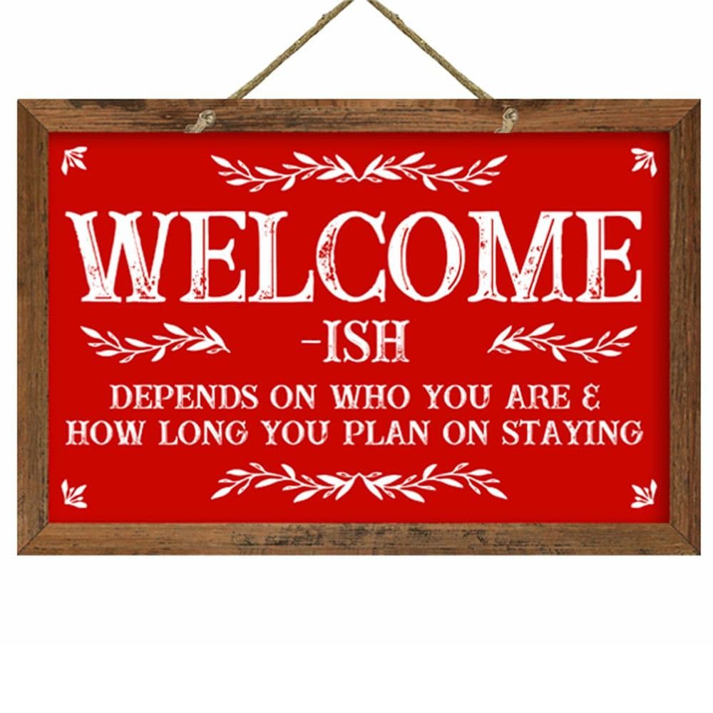Welcome Ish Christmas Framed Sign