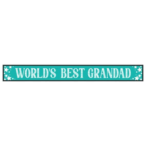 World s Best Grandad Skinny Sign