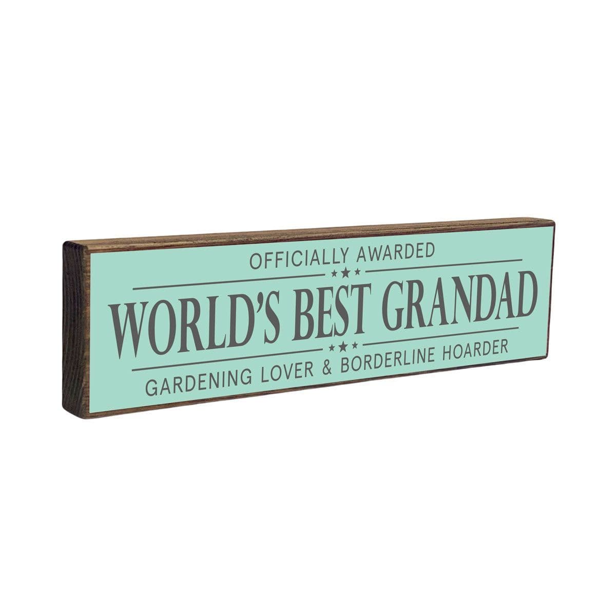 Worlds Best Grandad Mini Rustic Wood Sign