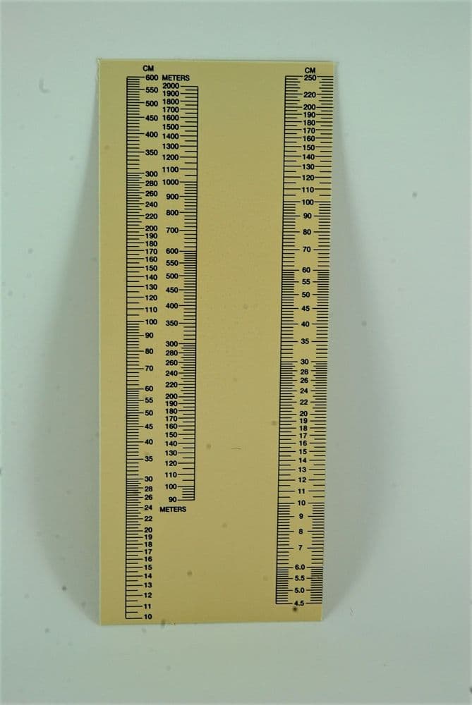 Metric slide for Mildot Master