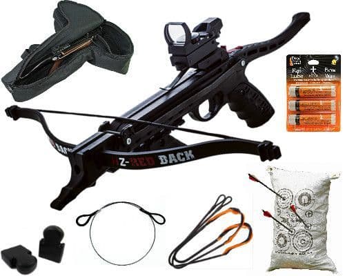 Hori-zone Crossbows 80lb Red Back Self Cocking Pistol Crossbow from ...