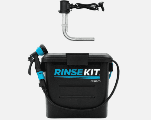 Rinsekit Pro With Immersion Heater Outdoor shower