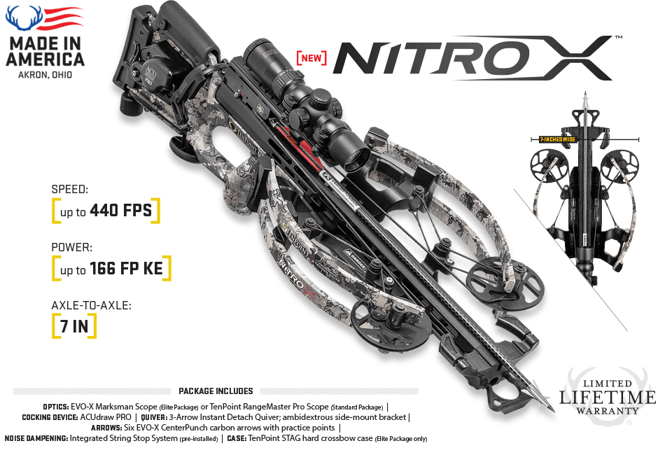 Tenpoint Nitro X crossbow from Tenpoint crossbows