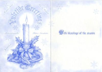 Anne Stokes Midnight Messenger Yule Greeting Card