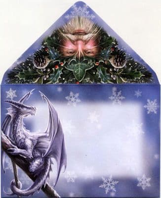 Anne Stokes Midnight Messenger Yule Greeting Card