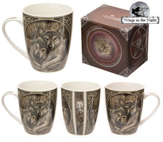 LISA PARKER Loyal Companions Wolf Mug