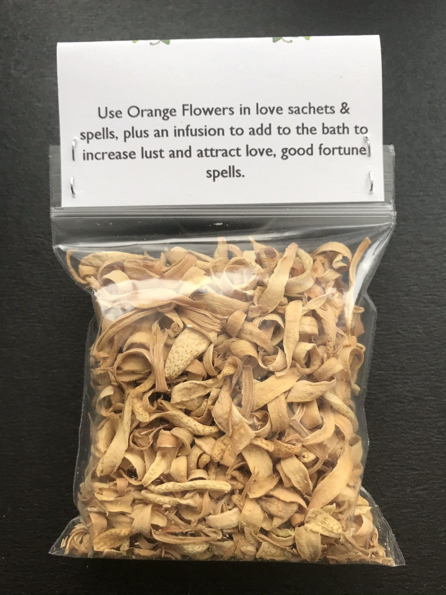 ORANGE FLOWERS Dried Spell Craft Herb