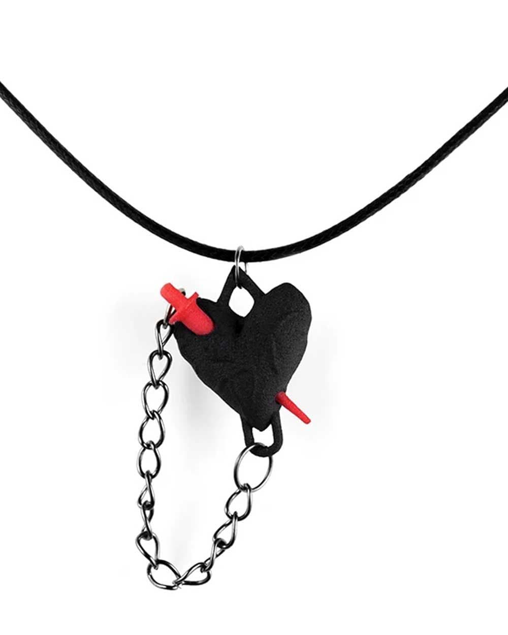 Rogue Wolf Stake Through the Heart Gothic Choker
