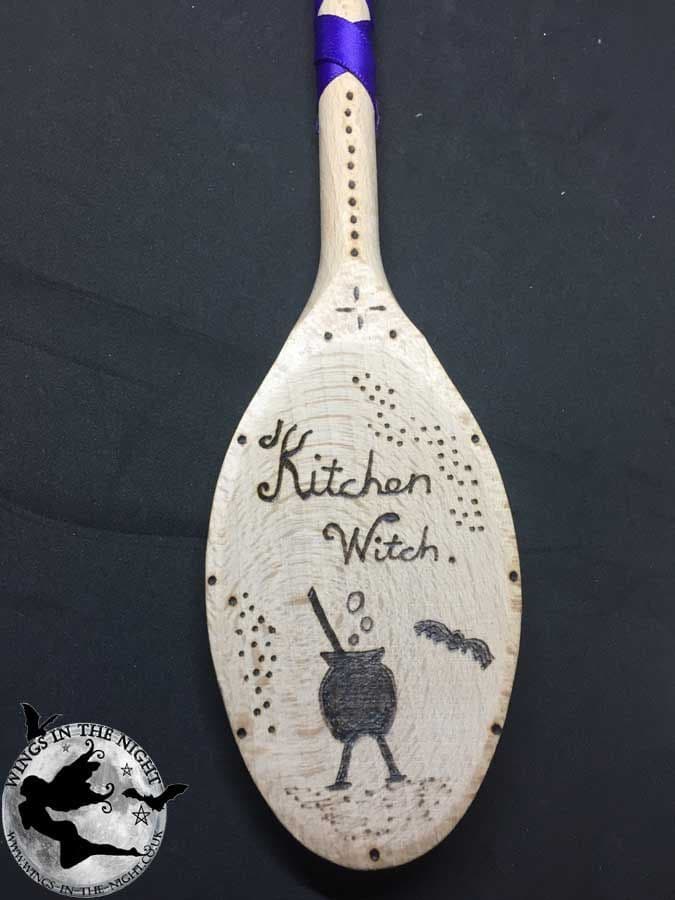 WITCHES KITCHEN Pyrograped Wooden Spoon