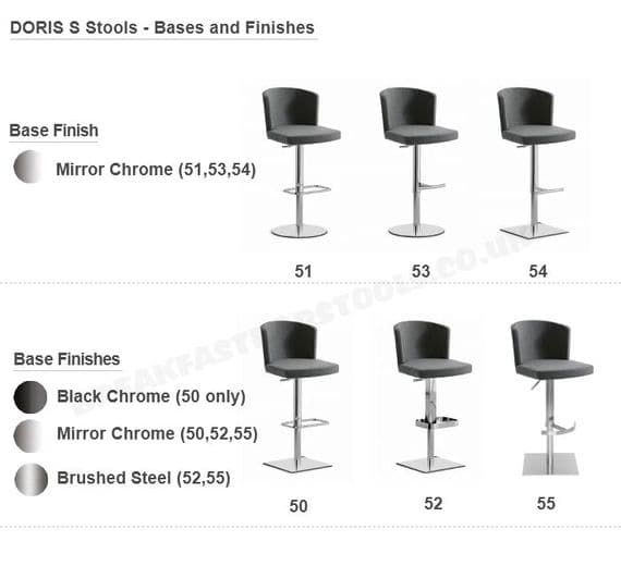 Doris Adjustable Bar stool | Breakfast Bar Stools