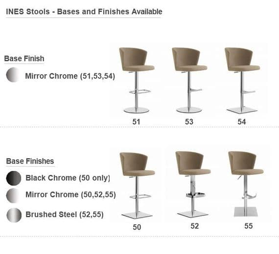 Ines Adjustable Bar Stool