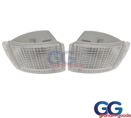 Pair of Amber Front Indicator Lamps for Ford Escort & Sierra Cosworth