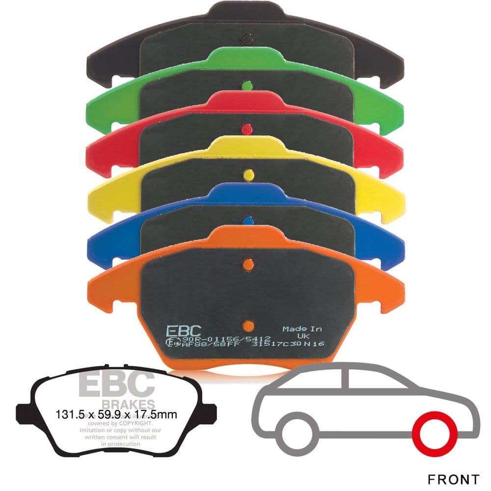 EBC Front Brake Pads Ford Fiesta ST 180 | Graham Goode Racing