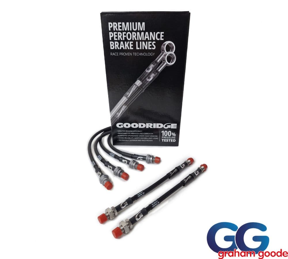 Goodridge Classic Black Brake Lines Hoses Ford Sierra & Sapphire 2WD ...