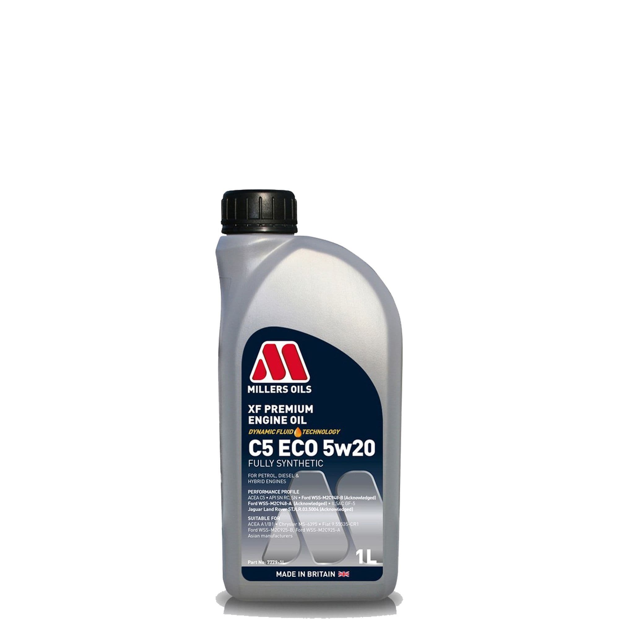 Millers C5 ECO 5w20 Engine Oil - Fully Synthetic