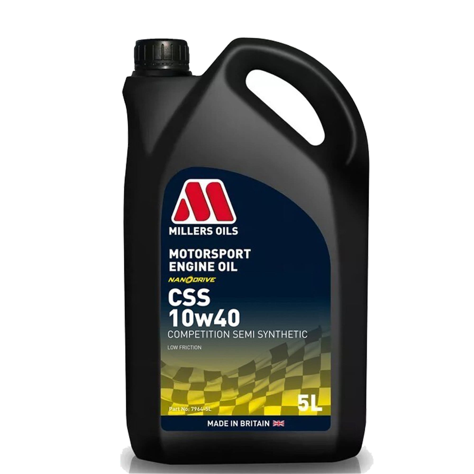 Millers CSS 10w40 Competition Engine Oil 5L- Semi Synthetic