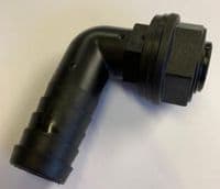 1/2" BSP - 20mm Barb Angled Tank Fitting With Seal And Nut ...