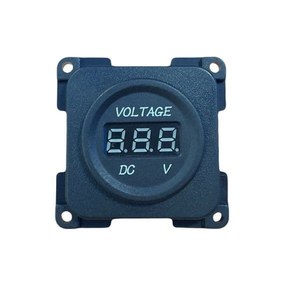 C-Line LED Digital Voltmeter Battery Level Display 10v-30v DC Black ...