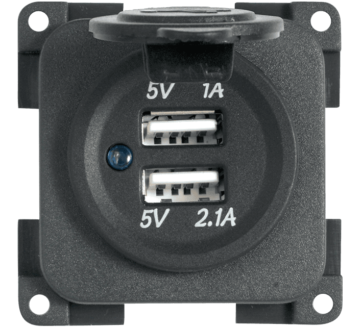 CBE 12v Twin USB Socket 270652, CBE electrical, Caravan & Motorhome ...
