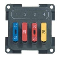CBE 12v 4 Fuse Module 270492, CBE electrical, Caravan, Campervan ...