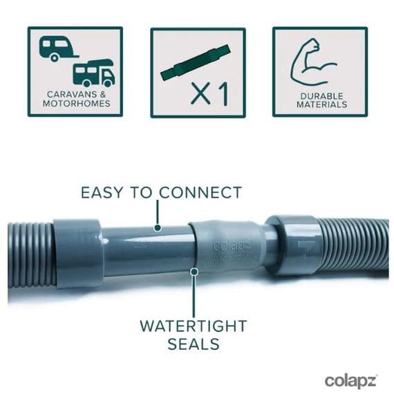 Colapz Waste Outlet Connection Kit, caravan motorhome water fittings ...