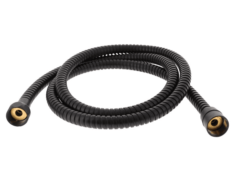 Comet Satin Black Metal Shower Hose 1.5 Metre - Grasshopper Leisure
