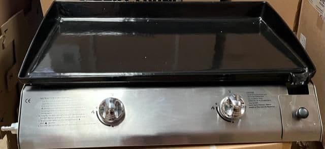 Crusader Plancha Grill Stove Table Top Gas Barbecue BBQ, Portable ...