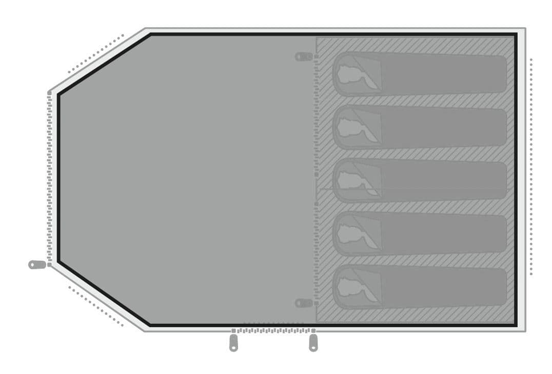 Easy Camp Footprint For Skarvan and Romsdale 6 Tent (180131 ...