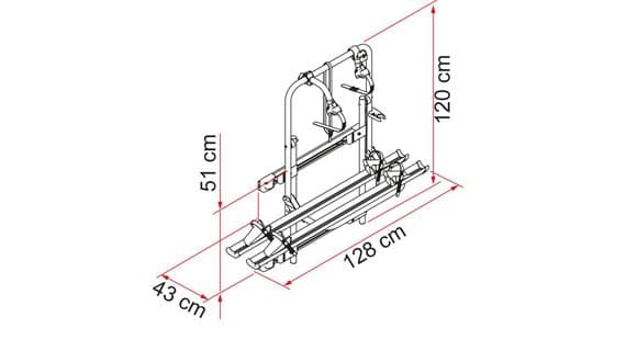 Fiamma Carry-Bike 200DJ Ducato 2001-2006 Cycle Rack 02093A65A Cycle ...