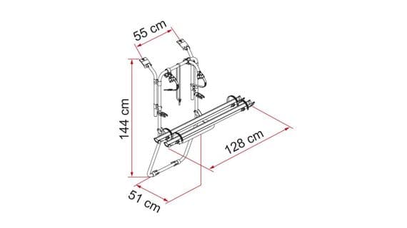 Fiamma Carry-Bike Vivaro, Trafic, Talento D Cycle Rack Carrier 02096-74 ...