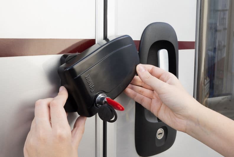 Fiamma Safe Door Black External Motorhome Caravan Lock 08021-01A ...