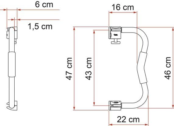 Fiamma Security S Door Handle Lockable Secure Caravan Motorhome, Safety ...