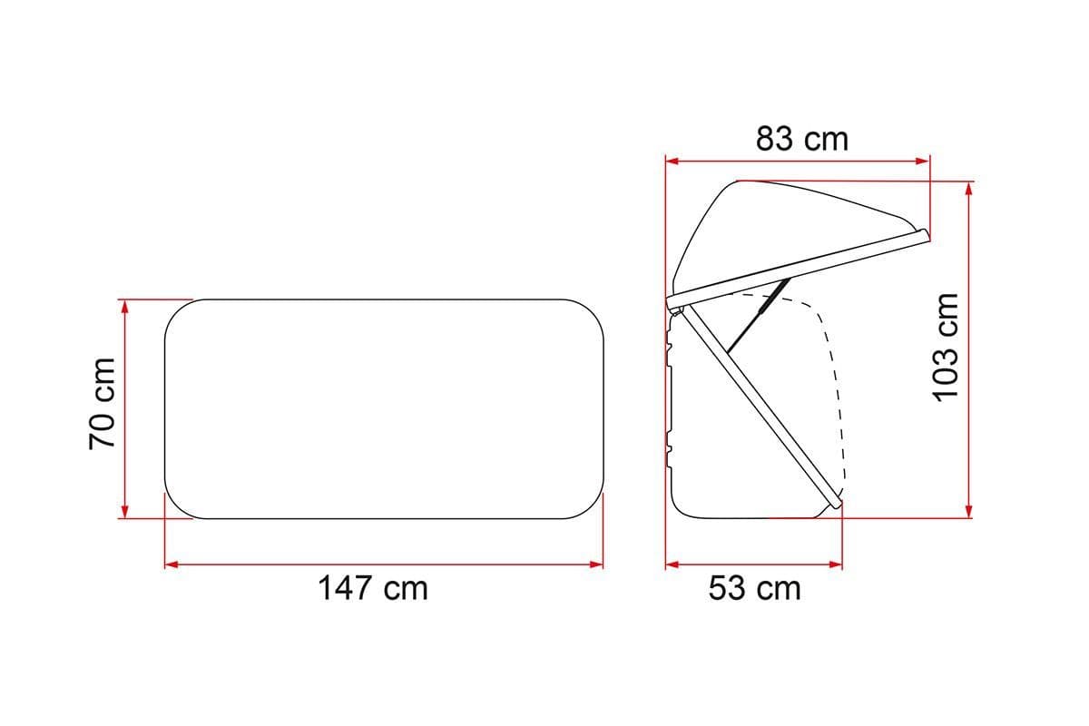 Fiamma Ultra Box 500 Rear Box 04148-01- Motorhome Storage - Grasshopper ...