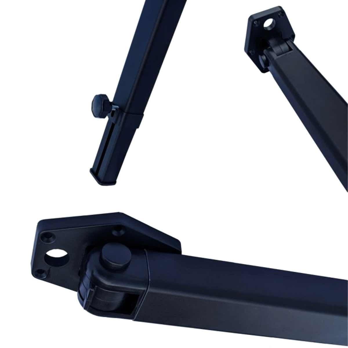 Height Adjustable Black Folding Table Leg (500mm-750mm) campervan ...