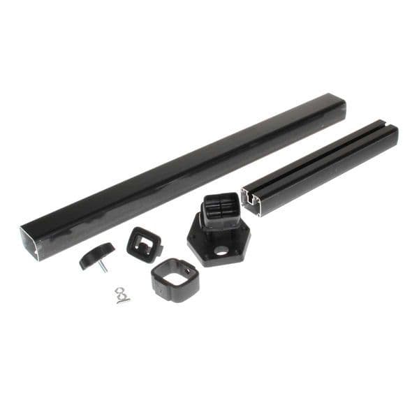 Height Adjustable Black Folding Table Leg (500mm-750mm) campervan ...