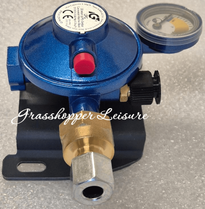IGT Bulkhead Euro Gas Regulator 8mm Outlet With Manometer - Grasshopper ...