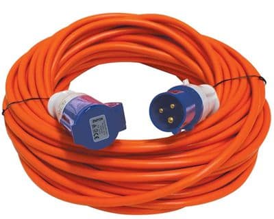 Leisurewize 25 Metre Mains Extension Lead Hook Up (2.5mm Cable ...