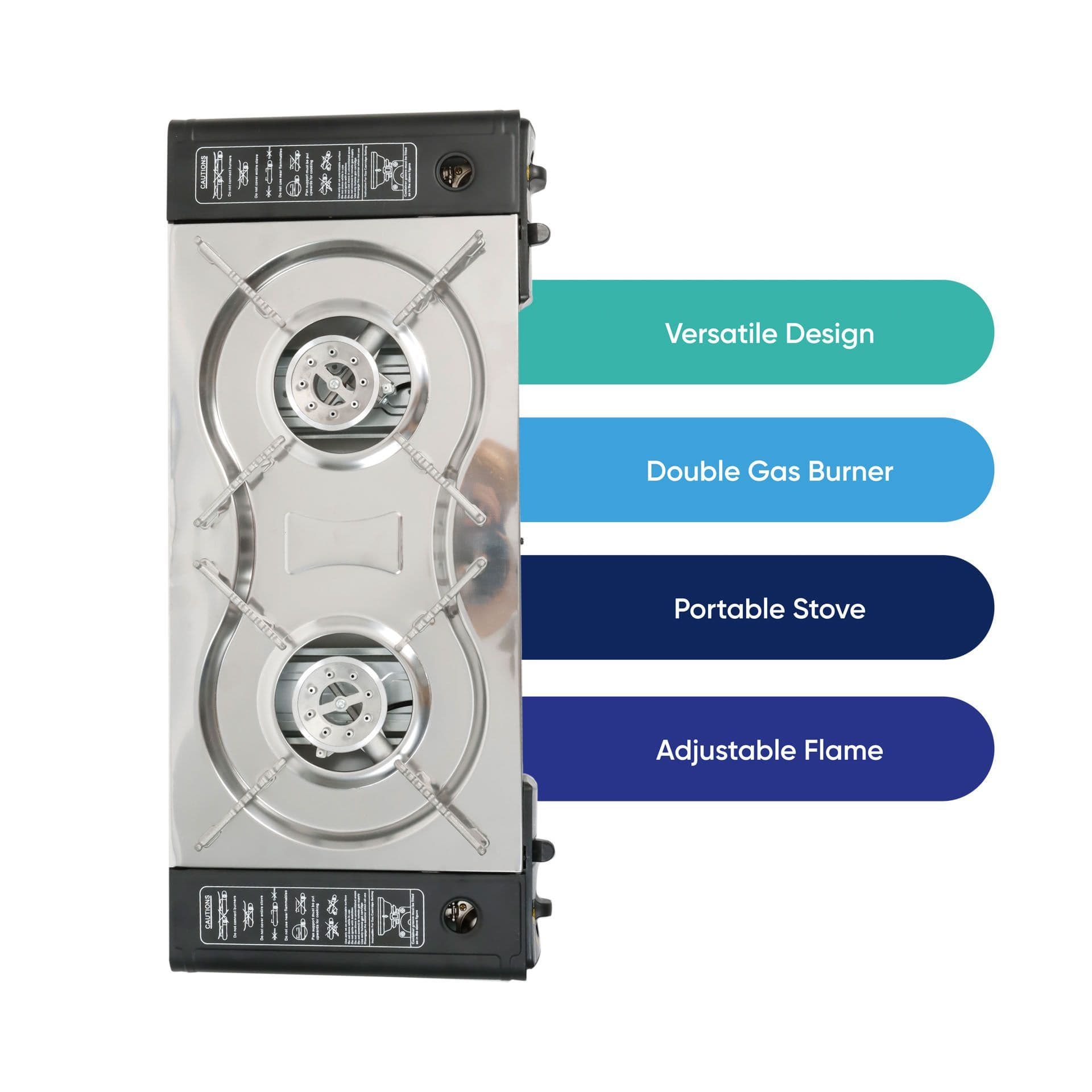 Leisurewize Double Burner Portable Gas Stove LW716 - Grasshopper Leisure