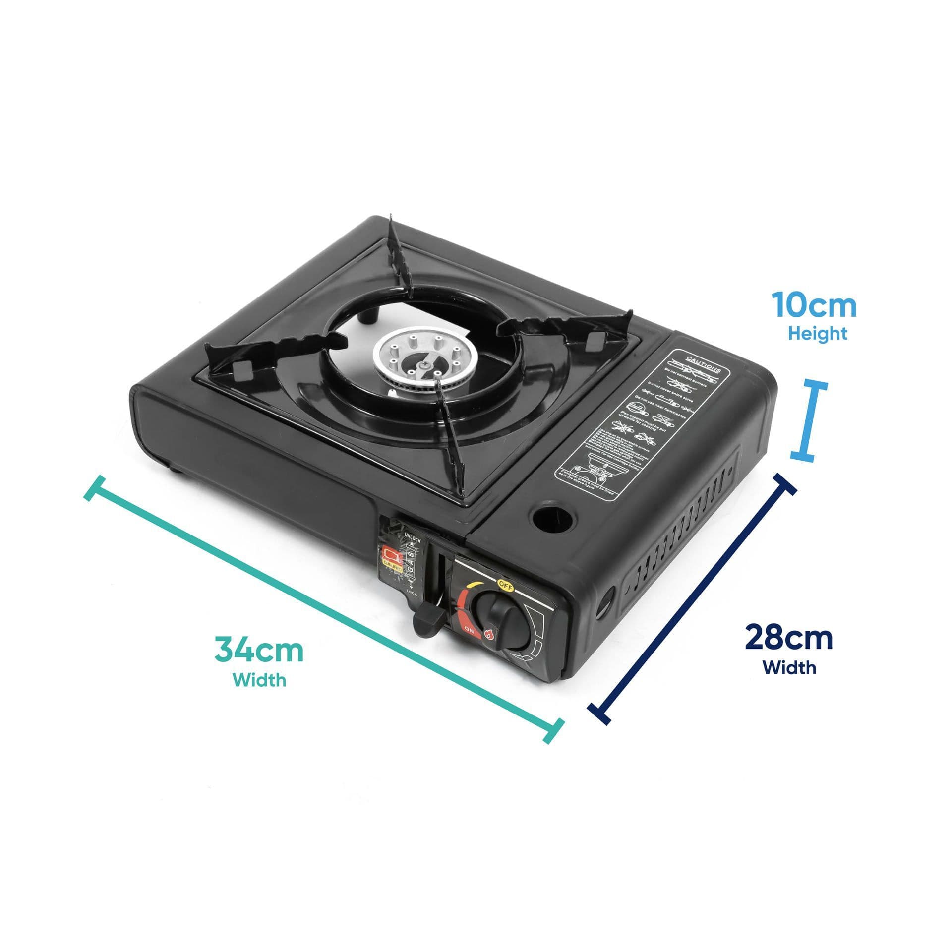 Leisurewize Double Burner Portable Gas Stove LW716 - Grasshopper Leisure