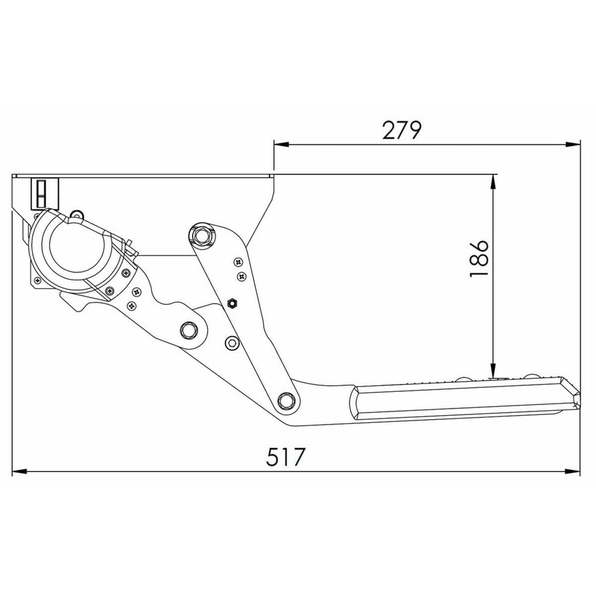 Lippert Electronic Step with Seesaw Motion 440mm, Steps for Caravan ...