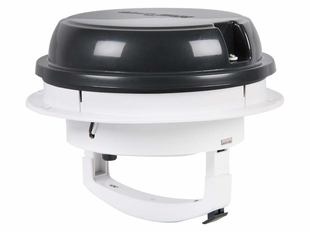 Maxxair Maxxfan Dome PLUS Black Roof Wall Vent 12v Fan And LED Light ...