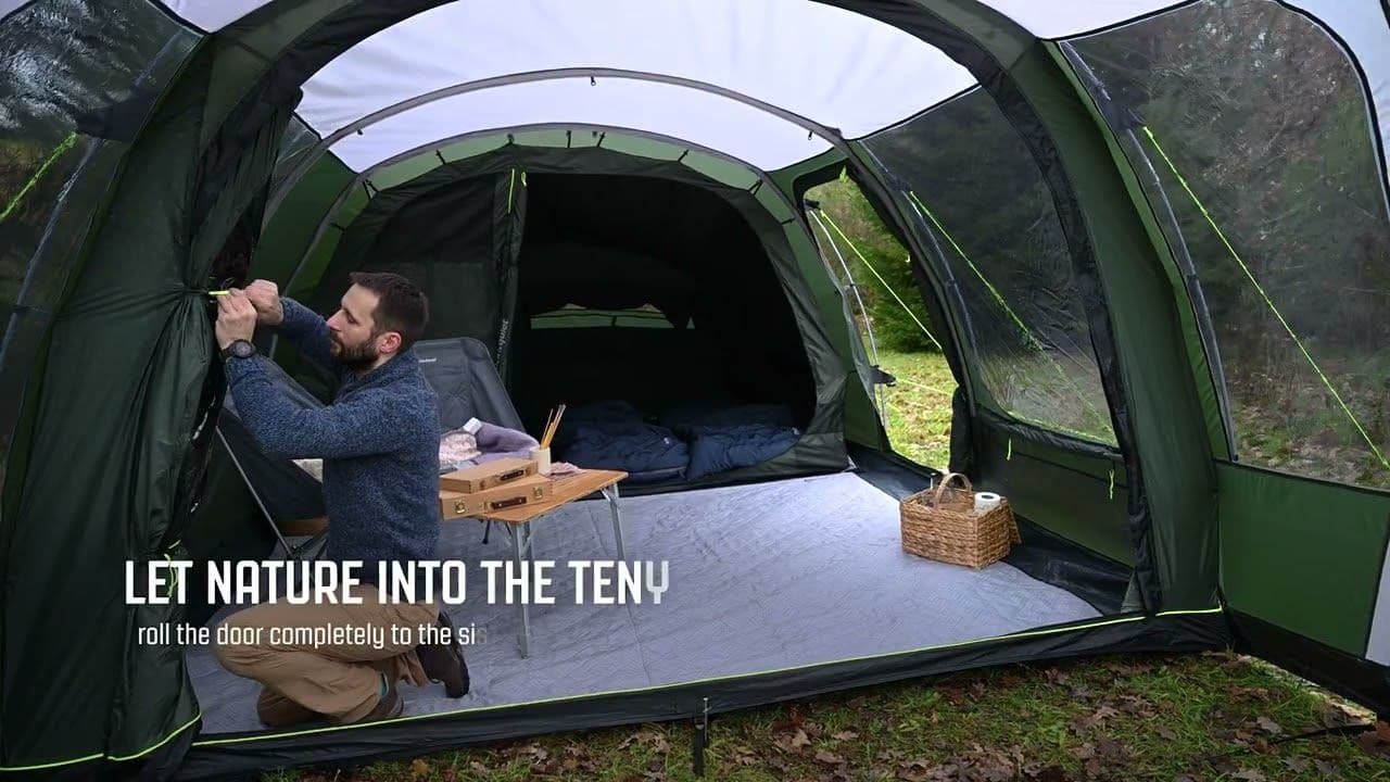 Outwell Greenwood 6 Poled Camping Tent With Dark Bedrooms (2024 ...