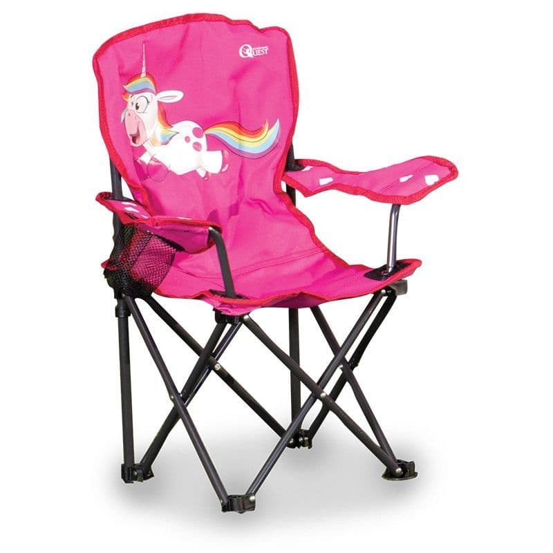 Quest Childrens Unicorn Folding Camping Chair - Grasshopper Leisure