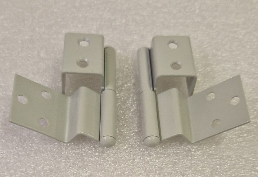 Reimo Style Furniture Hinge (Pair) - Light Grey, Hinges & Stays, Campervan caravan and motorhome ...