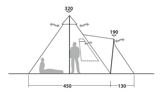 Robens Kiowa 10 Berth Tipi Tent 130188 - Grasshopper Leisure