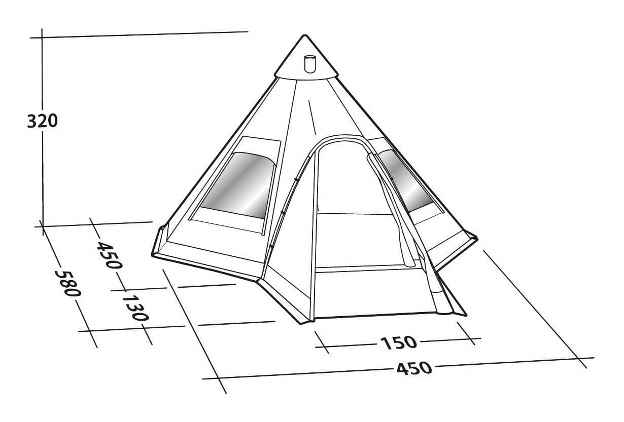 Robens Kiowa 10 Berth Tipi Tent 130188 - Grasshopper Leisure