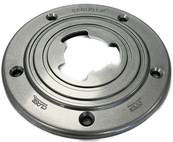 SEQUOIA MK III 7" POWDERCOAT SILVER FLOOR BASE, Tables & Legs, Caravan ...