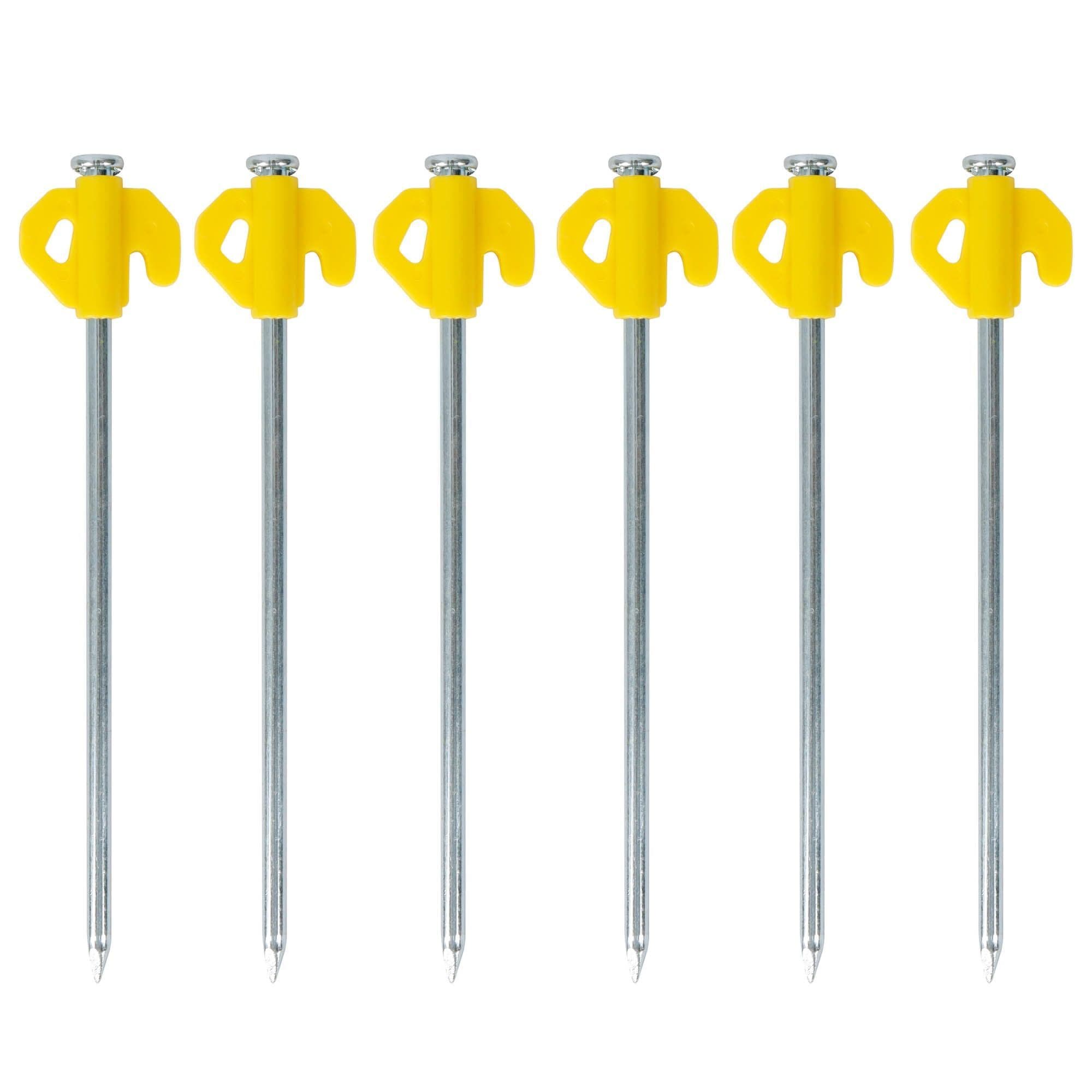 Streetwize 21 Piece Hard Ground Tent Awning Peg Set With Ground Hook ...