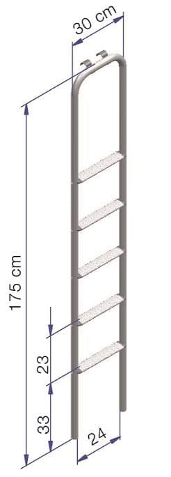 Thule 5 Step Internal Ladder 307492, Campervan, Caravan, Motorhome ...