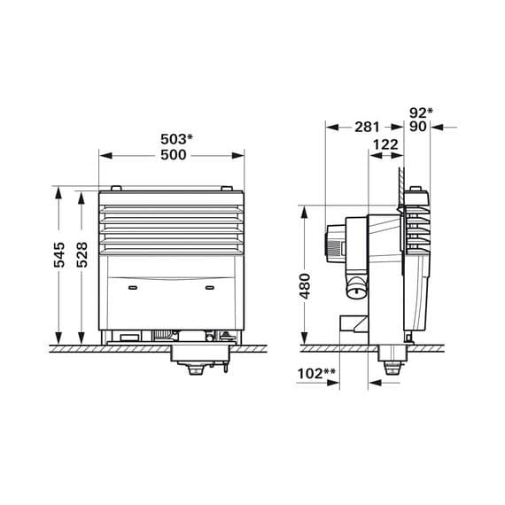 Truma S3004 Gas Fire Heater (Auto Ignition), Caravan Motorhome Heaters ...